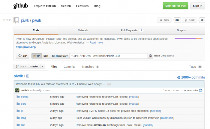 Matomo is on GitHub! - Analytics Platform - Matomo