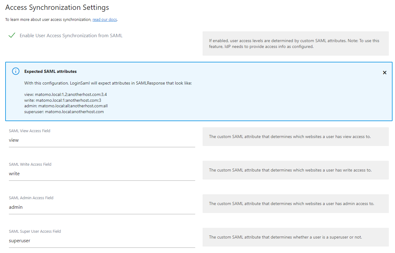 Set up login with SAML authentication FAQ - General - Matomo Analytics Platform