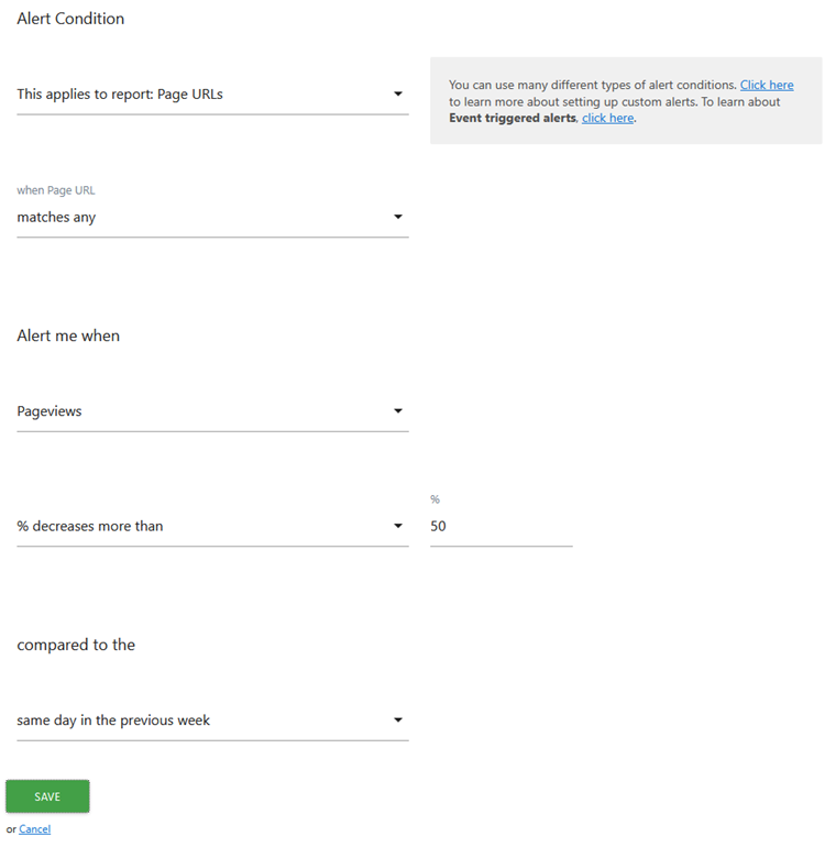 Create And Manage Custom Alerts Faq General Matomo Analytics Platform