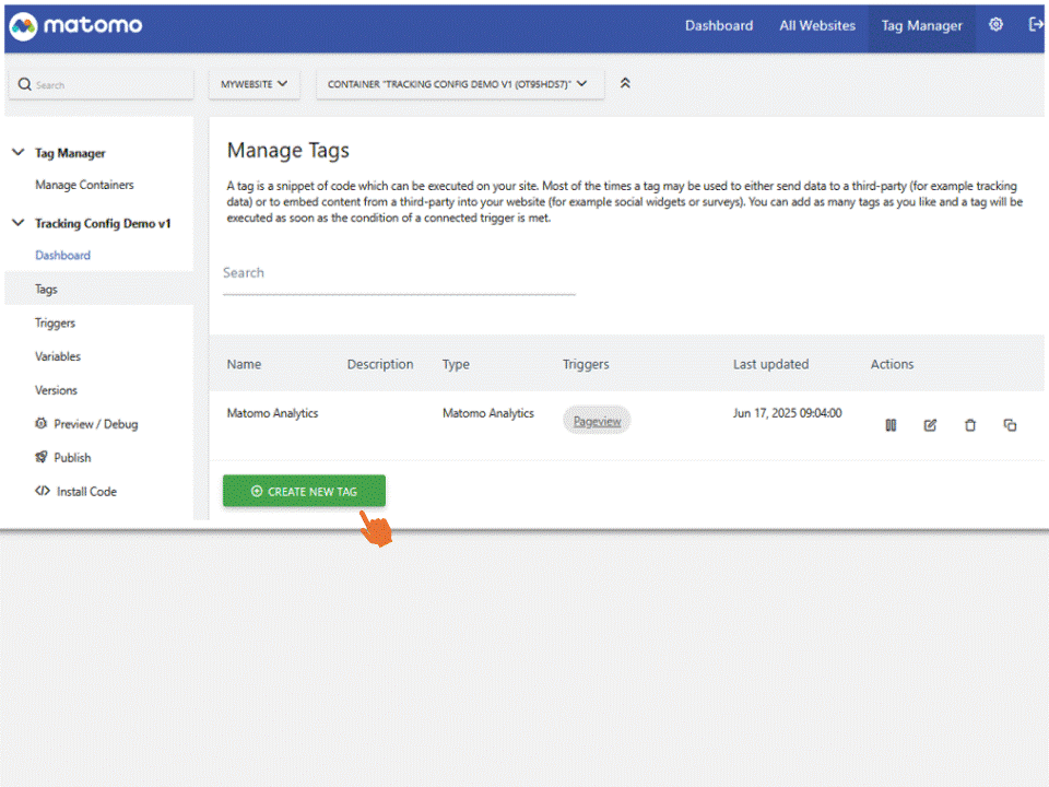 How to integrate CookieYes CMP with Matomo Tag Manager FAQ - Tag Manager - Matomo Analytics Platform