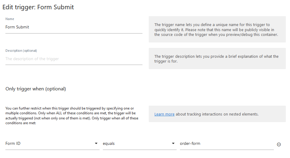 How to track successful Form Submissions using Matomo Tag Manager FAQ ...